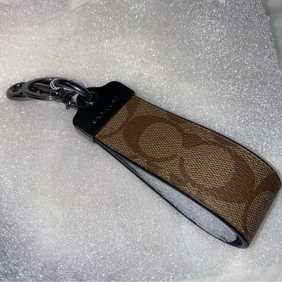 Coach | Accessories | Coach Loop Key Fob In Signature Canvas New | Poshmark